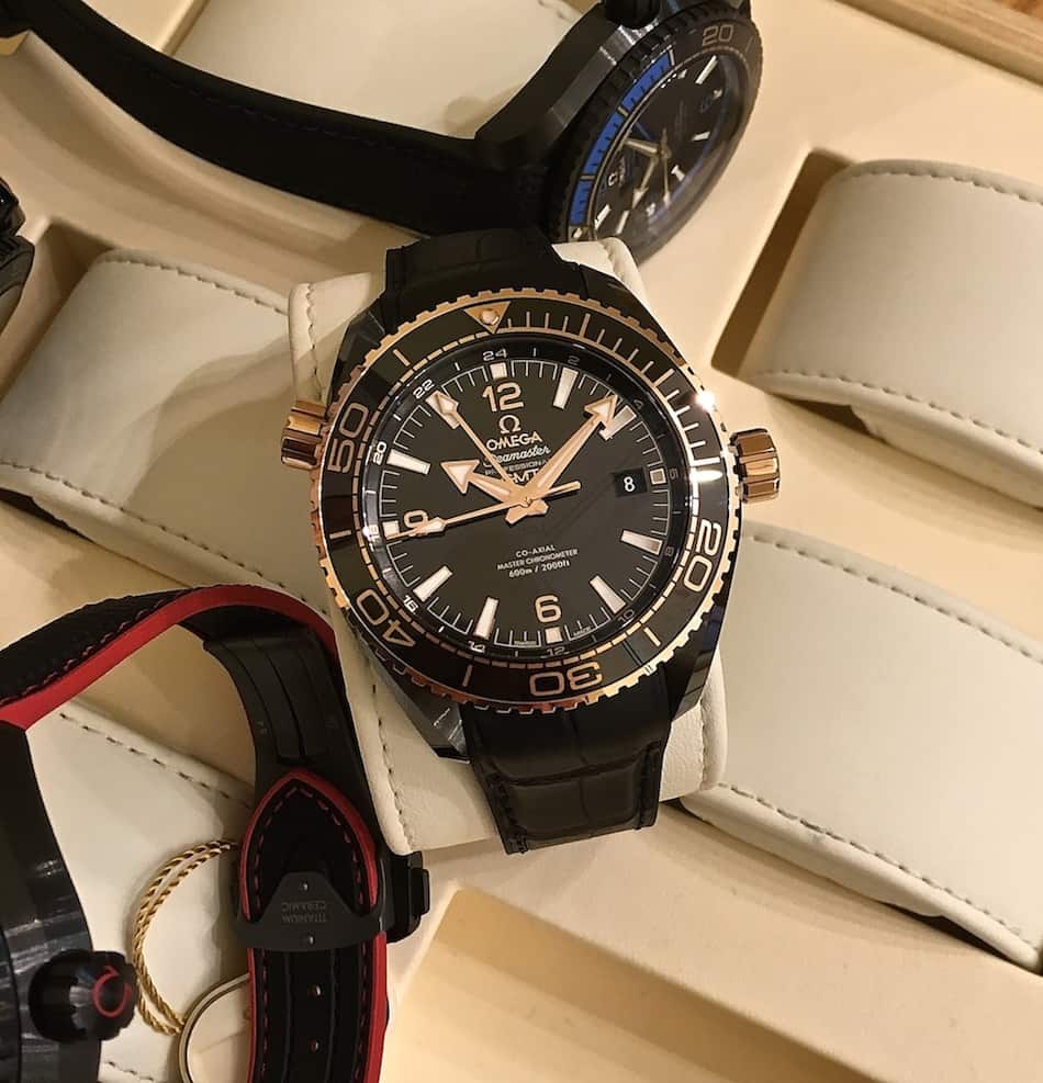 Omega Seamaster Planet Ocean Deep Black Collection in Frankfurt