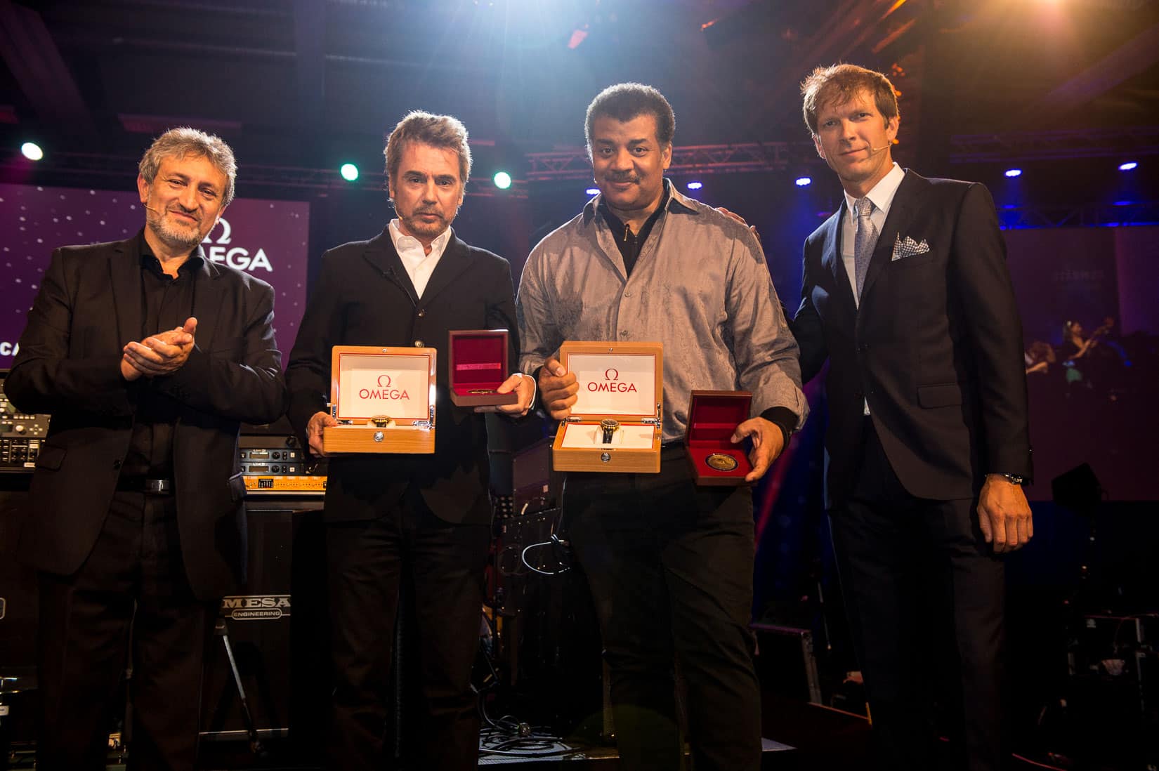 Winners Of The Starmus Festival Received Gold Omega Speedmaster