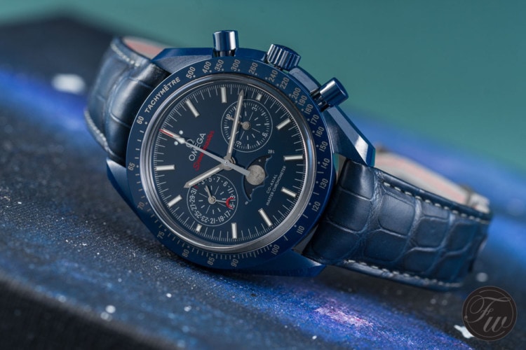 Hands-On With The 'Blue Side Of The Moon' Omega Speedmaster Co-Axial ...