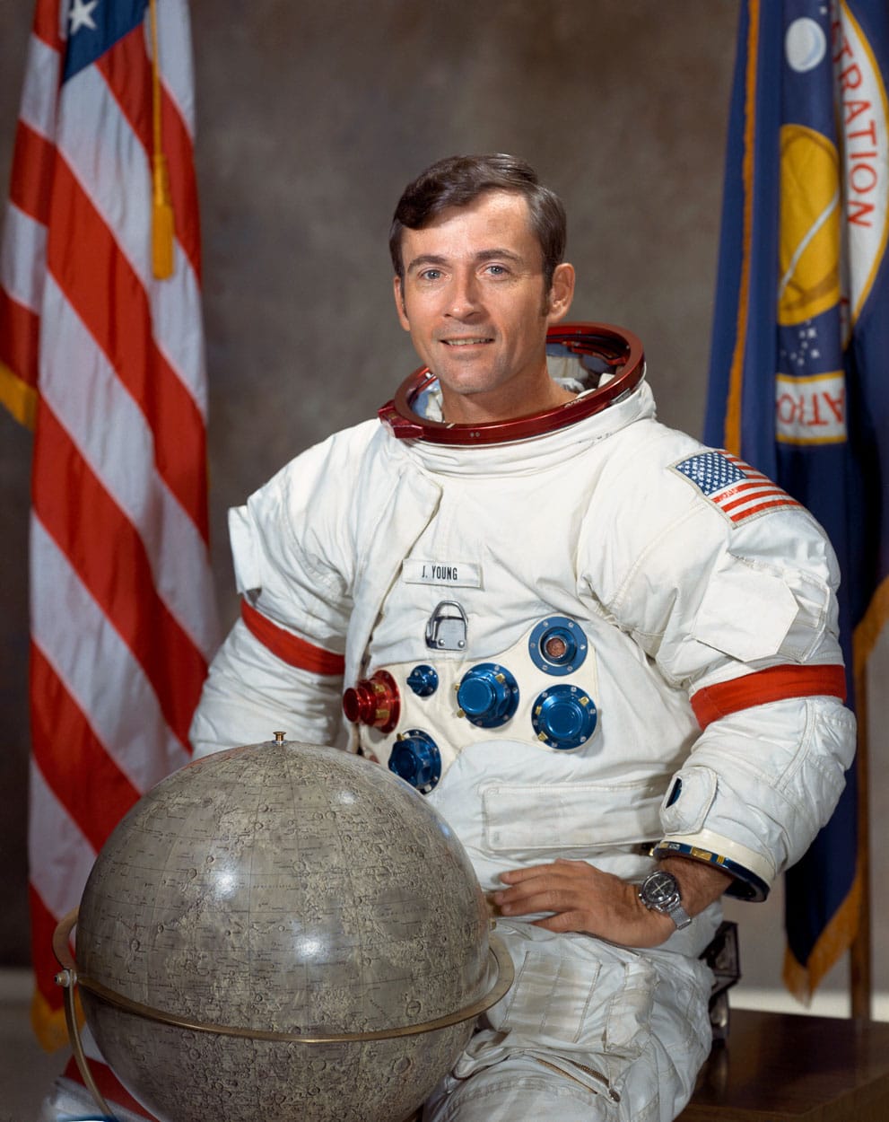 Astronaut John W. Young - 9th Astronaut on the Moon, Flew to the Moon ...