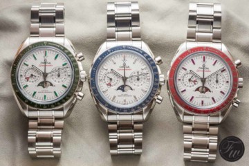 Speedy Tuesday - Three New Platinum Speedmaster Moonphase Watches