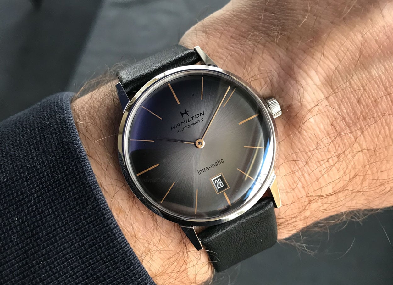 Hands-On With Two Hamilton Intra-Matic Smoked Dial Watches