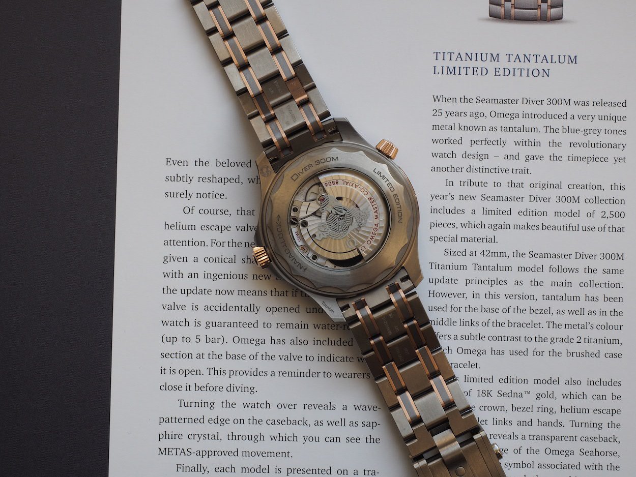 The Omega Seamaster Titanium Tantalum - Two Weeks on the Wrist