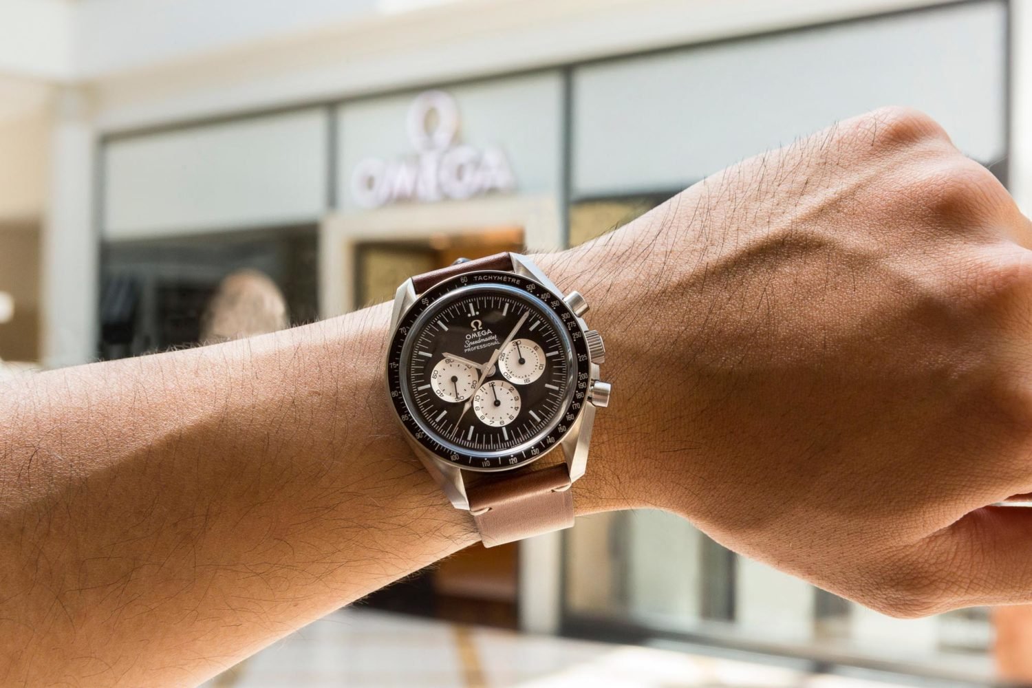The First Person In The USA To Receive His Speedmaster Speedy Tuesday