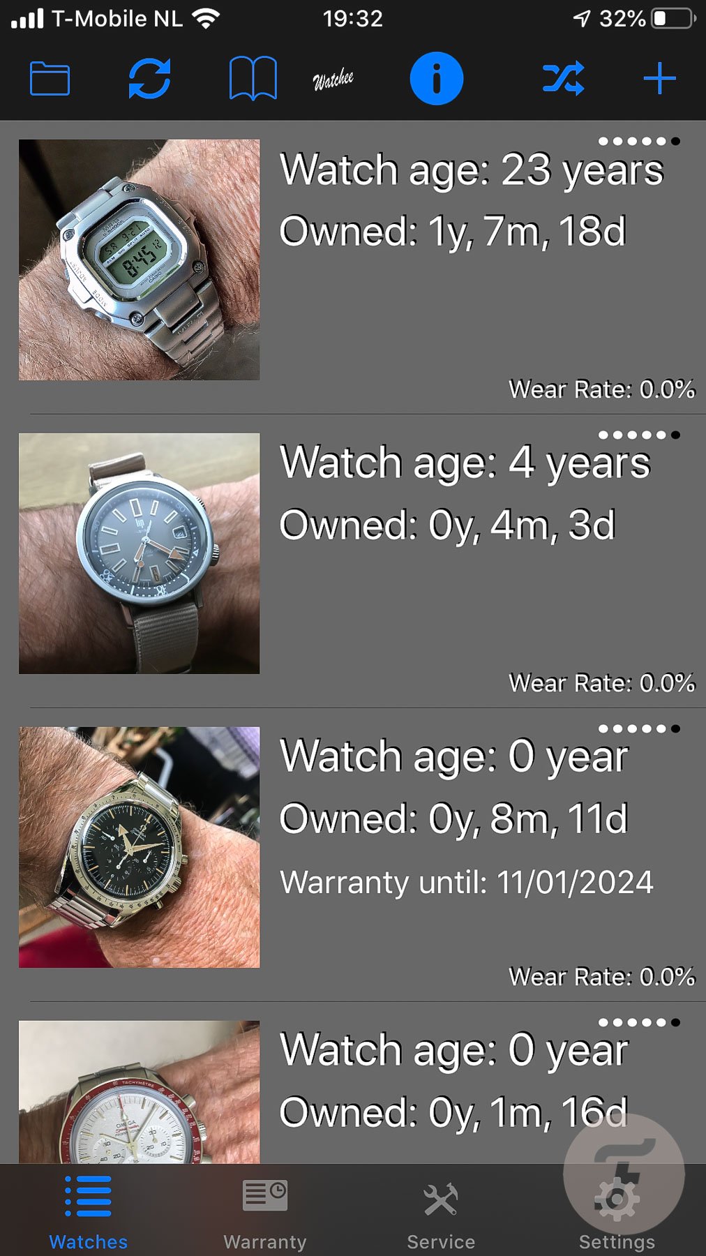 Watchee, an iOS App for Watch Collectors