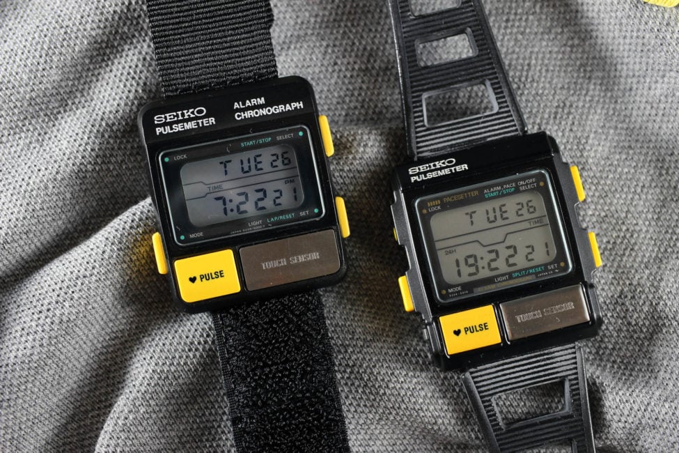 #TBT Two Seiko Pulsemeter Digital Chronographs
