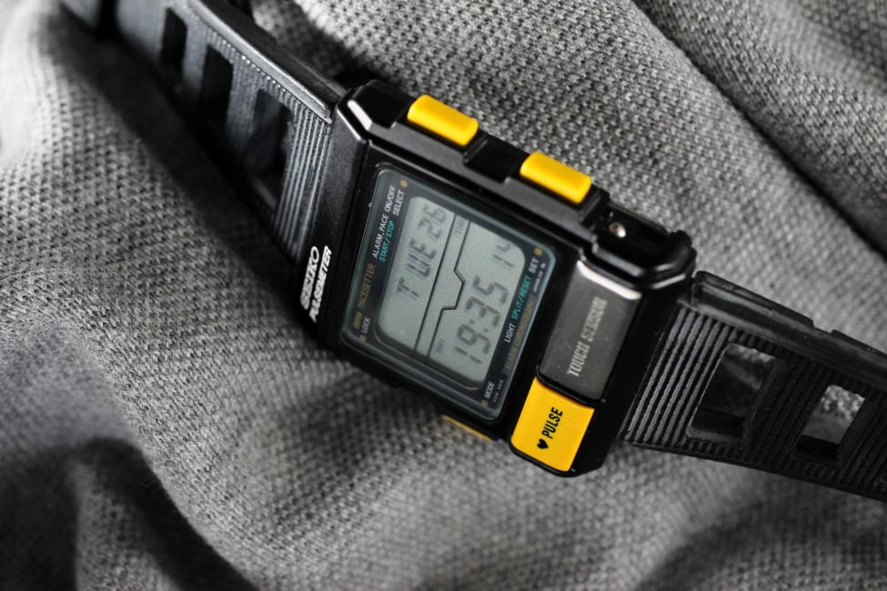 #TBT Two Seiko Pulsemeter Digital Chronographs
