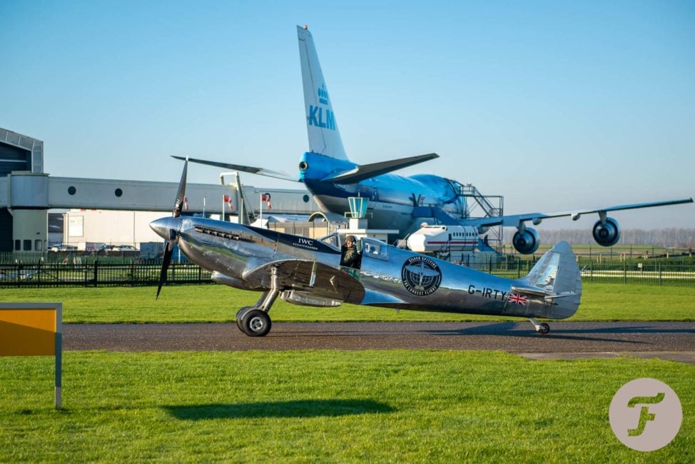 IWC Silver Spitfire Longest Flight Amsterdam Stopover