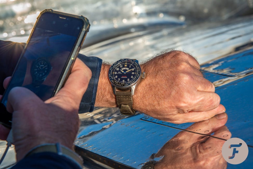 IWC Silver Spitfire Longest Flight Amsterdam Stopover