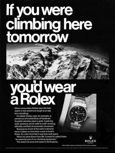 5 More Remarkable Rolex Ads That Will Blow Your Mind