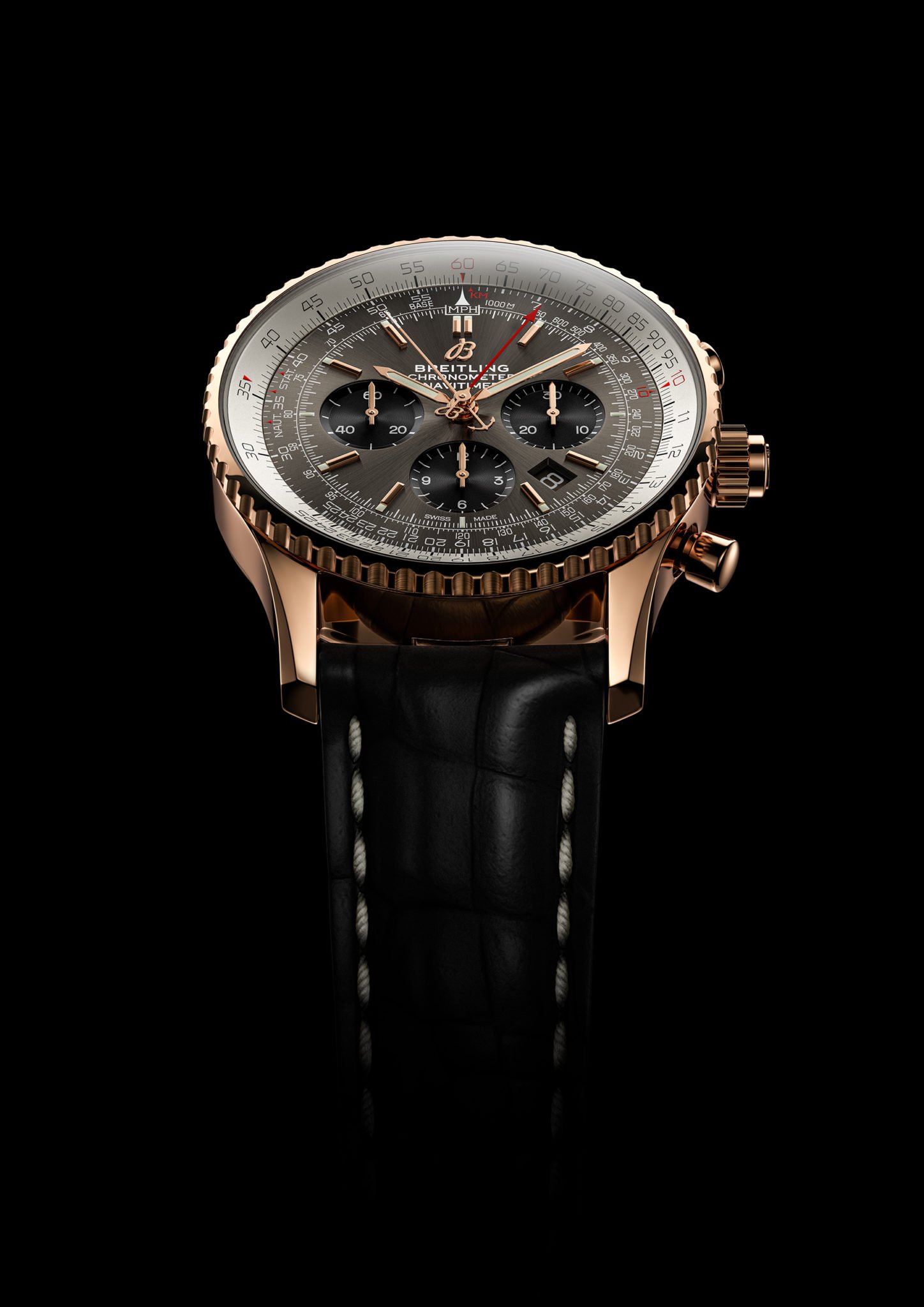Breitling Navitimer B03 Chronograph Rattrapante 45 Red Gold