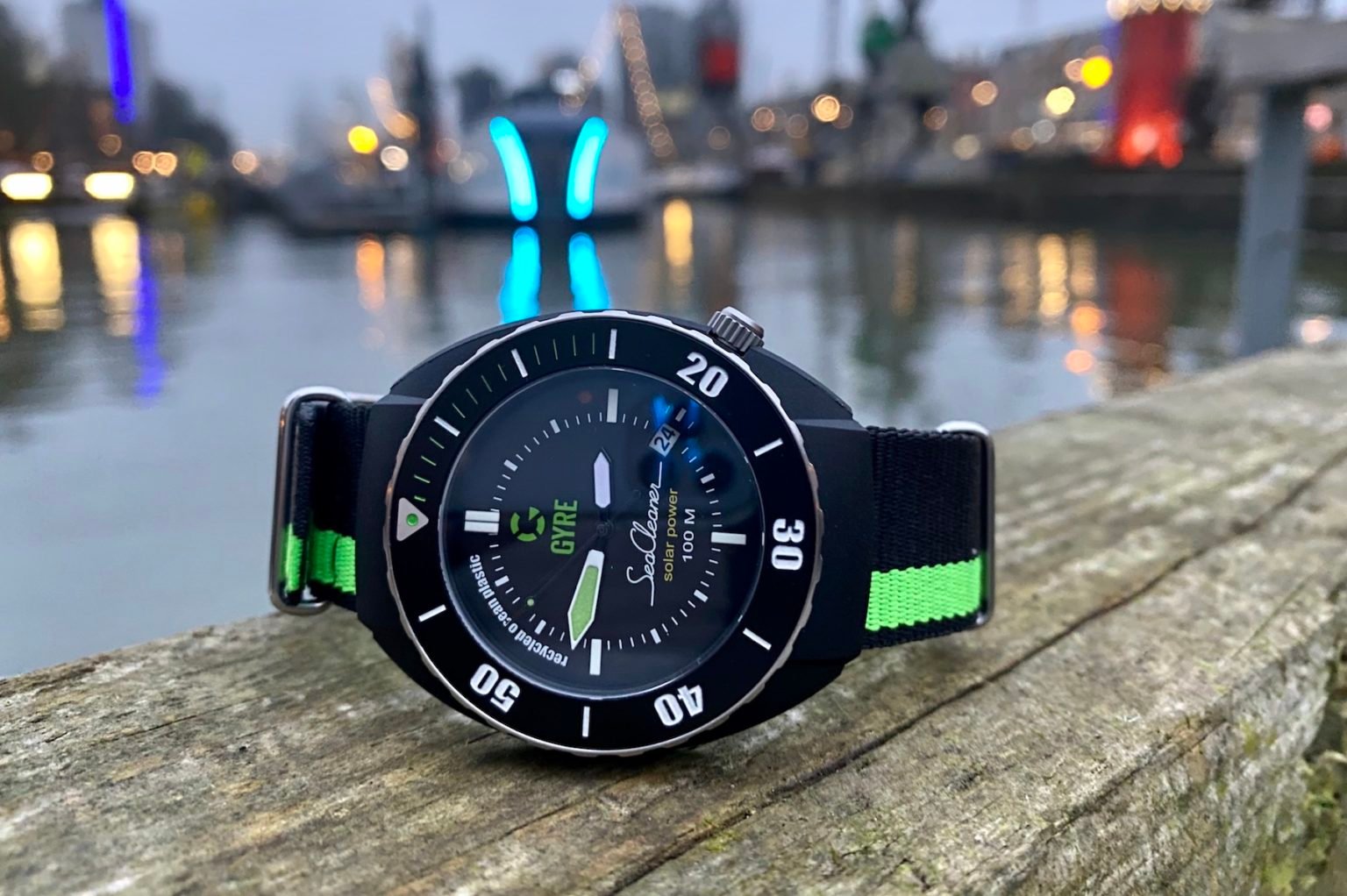 Gyre SeaCleaner the world's first sports watch made out of recycled plastic