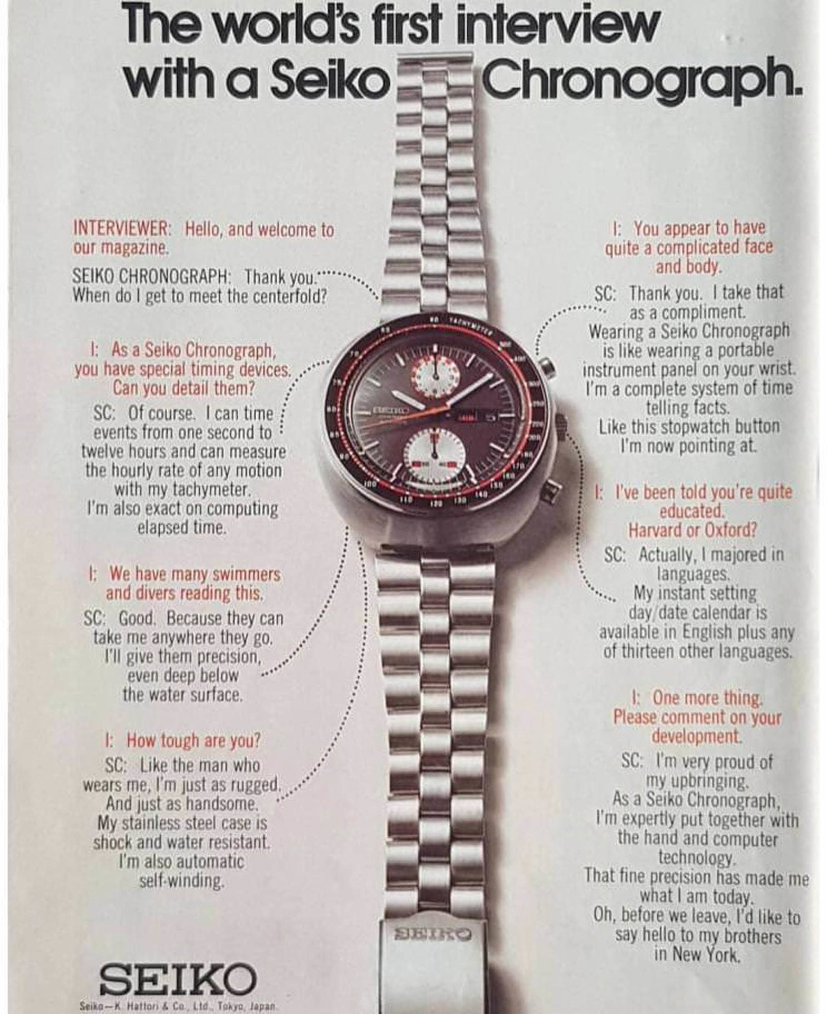 #TBT Interesting Vintage Seiko Print Ads