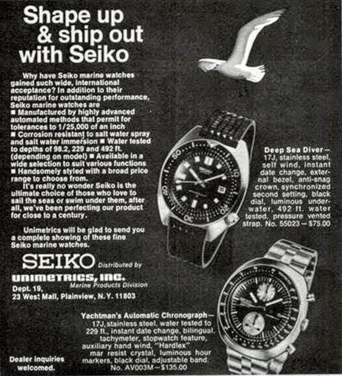 #TBT Interesting Vintage Seiko Print Ads