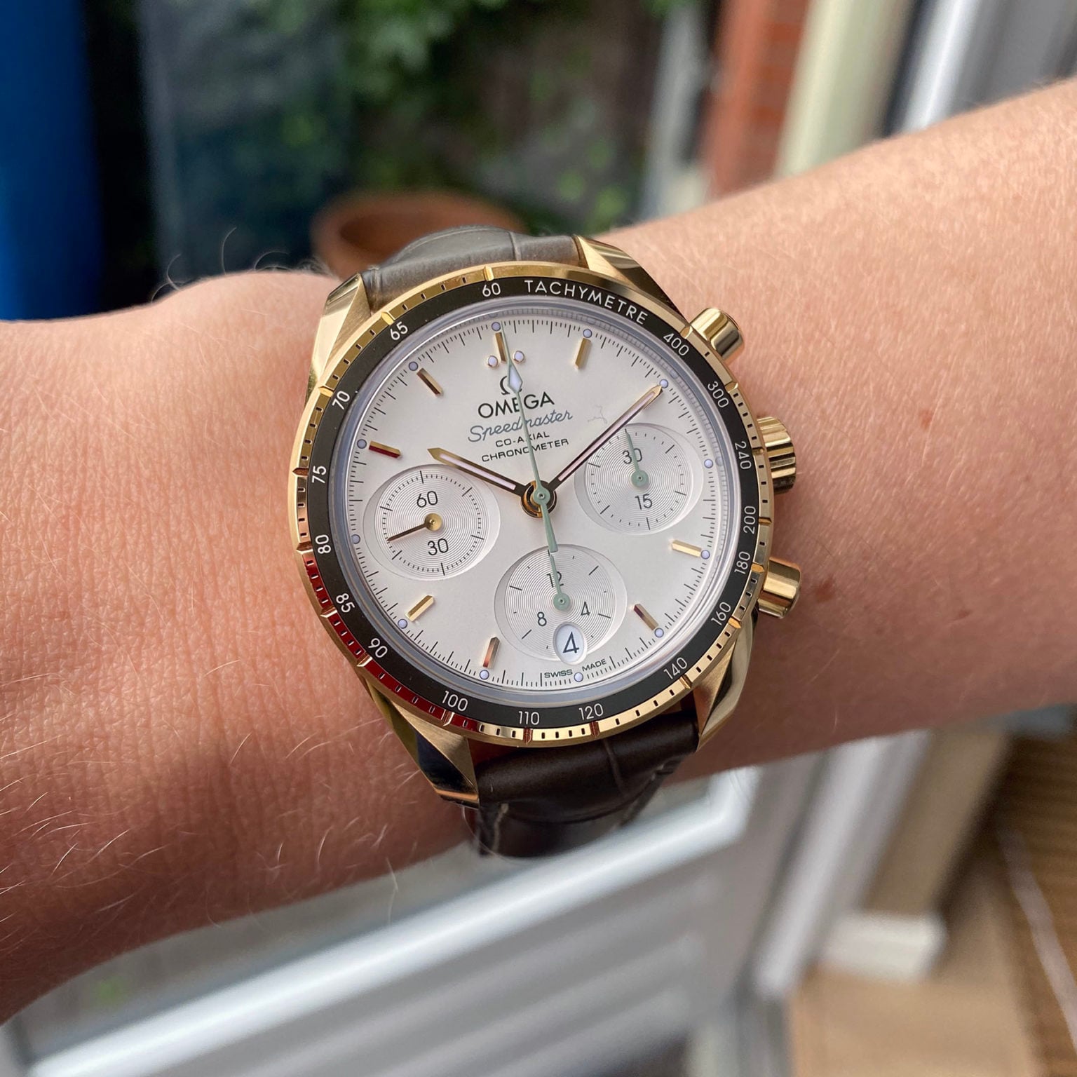 Hands-On With The Omega Speedmaster 38 in Gold