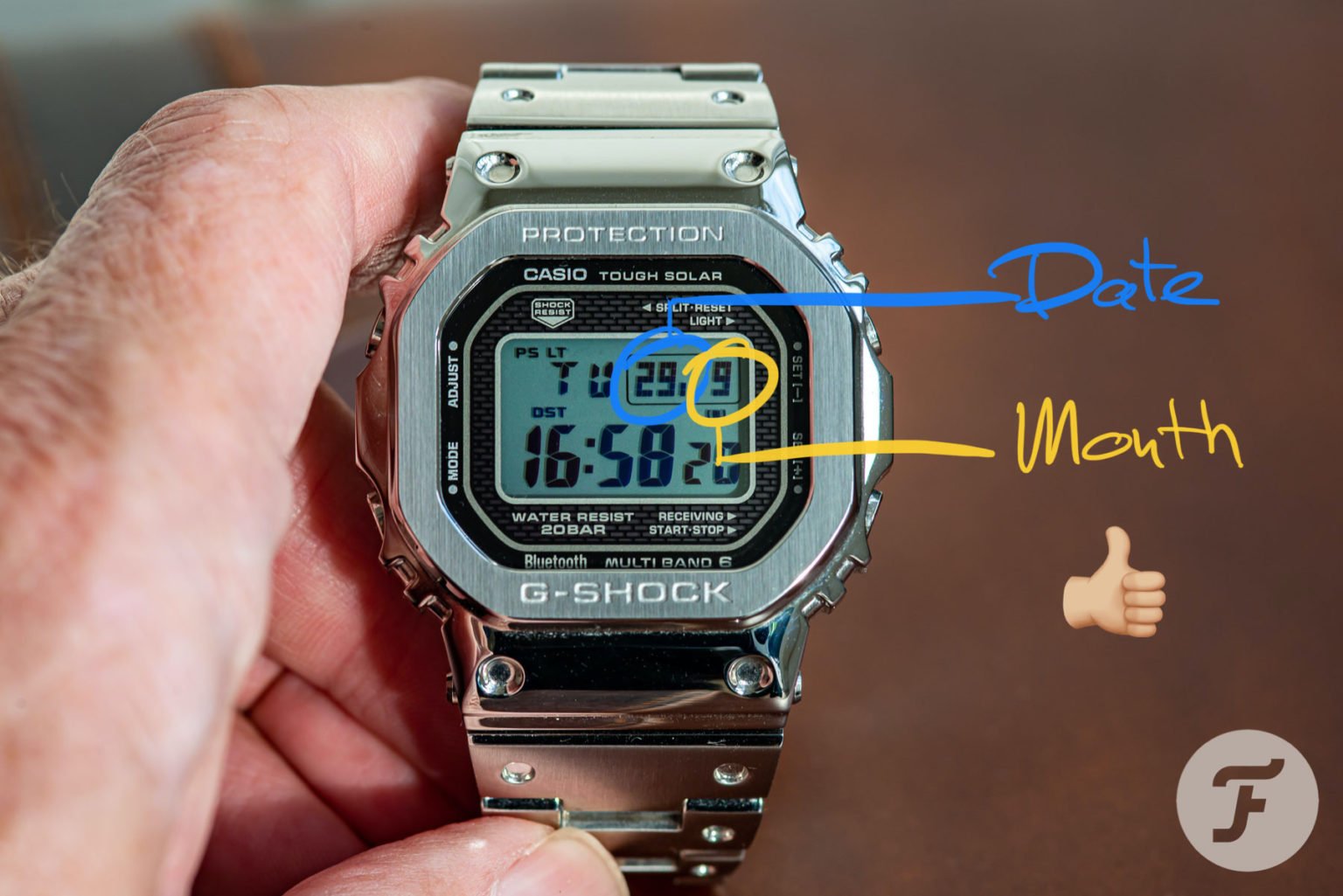 G-Shock Square modules with Bluetooth smartphone connection