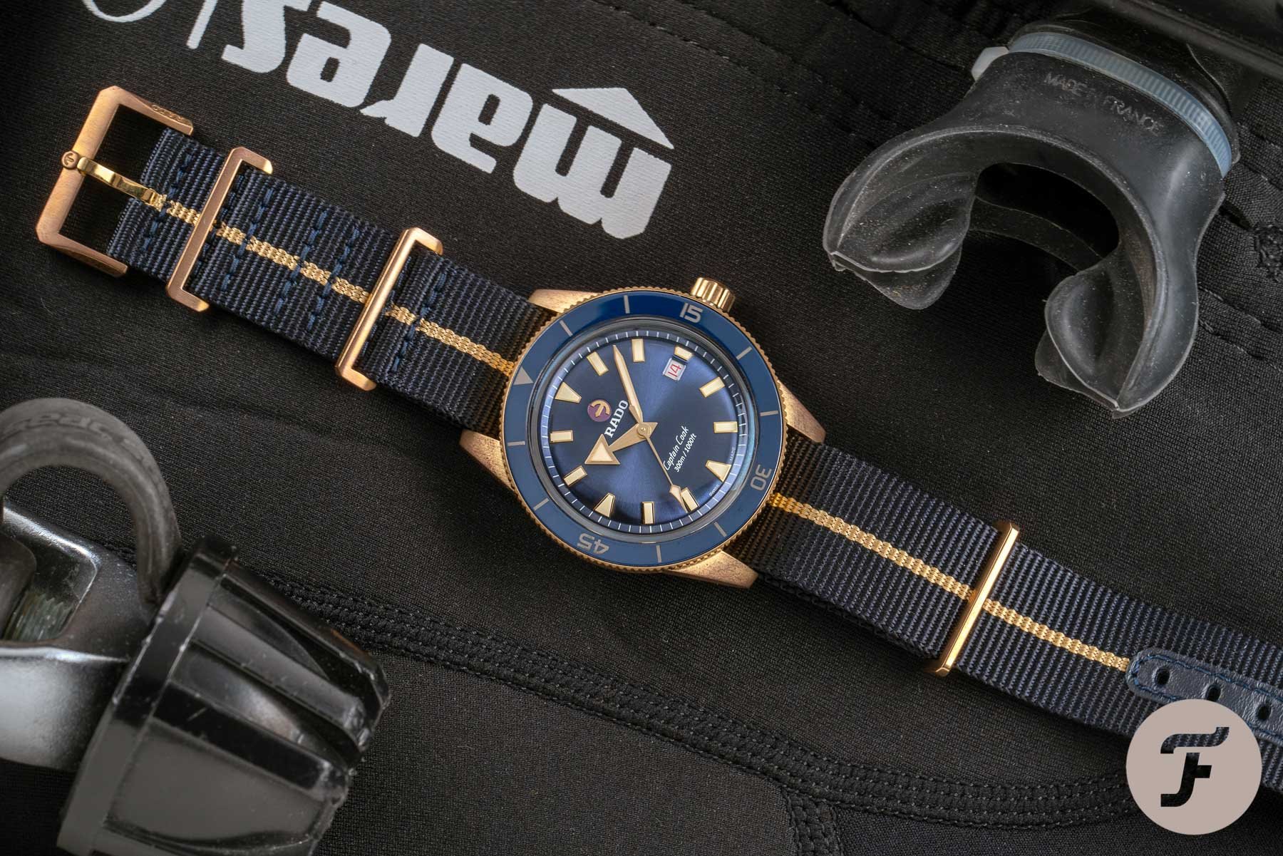 Up Close — RADO Captain Cook Automatic Dive Watch In Bronze