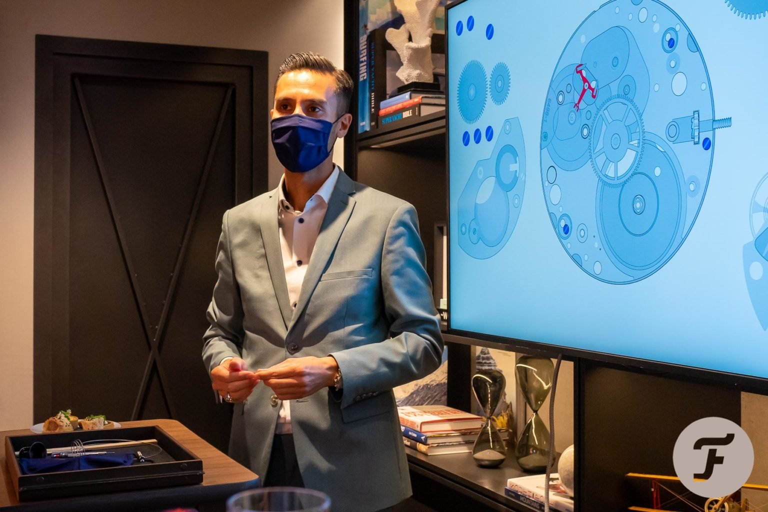 Breitling watchmaking workshop in the newly opened Amsterdam boutique.