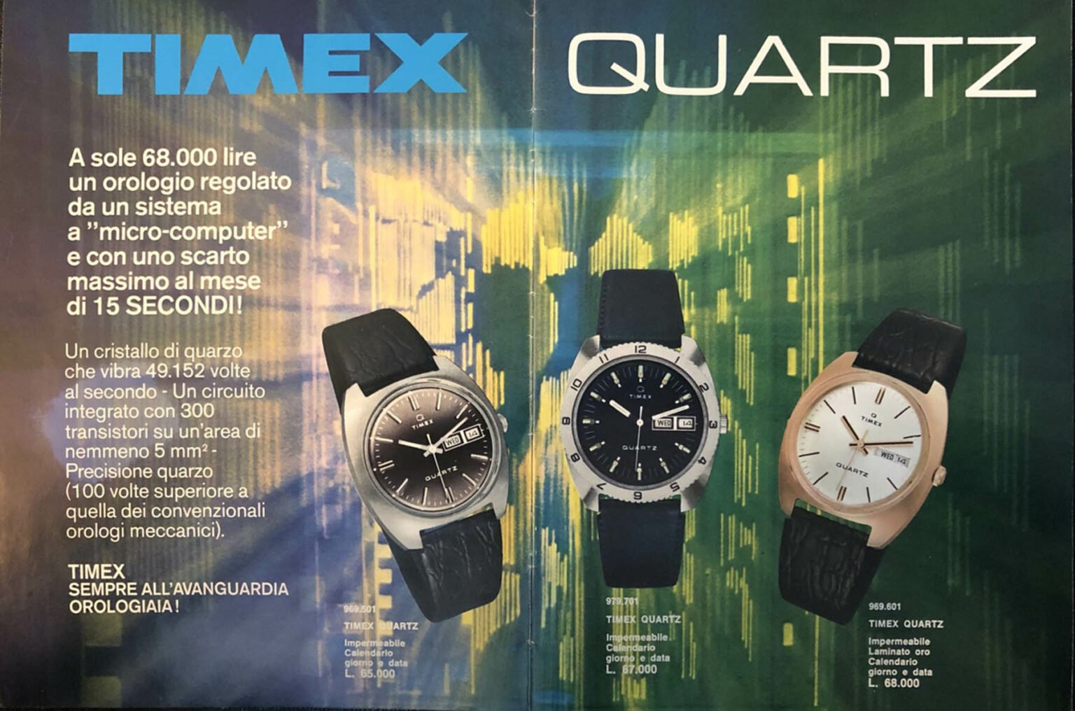 #TBT Full Set 1975 Q Timex Watch With A Crazy M63 Movement