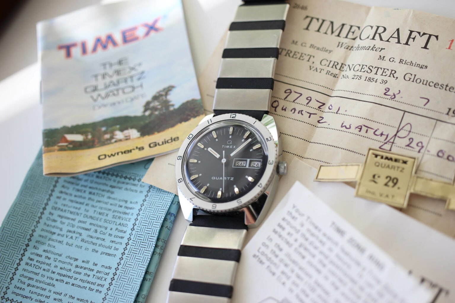 #TBT Full Set 1975 Q Timex Watch With A Crazy M63 Movement
