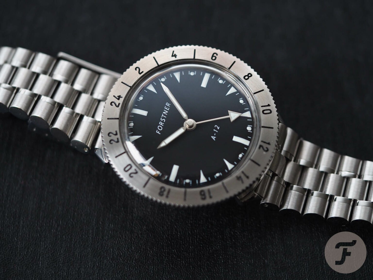 【F】 Forstner A-12 Watch With Bullet Bracelet New For 2021