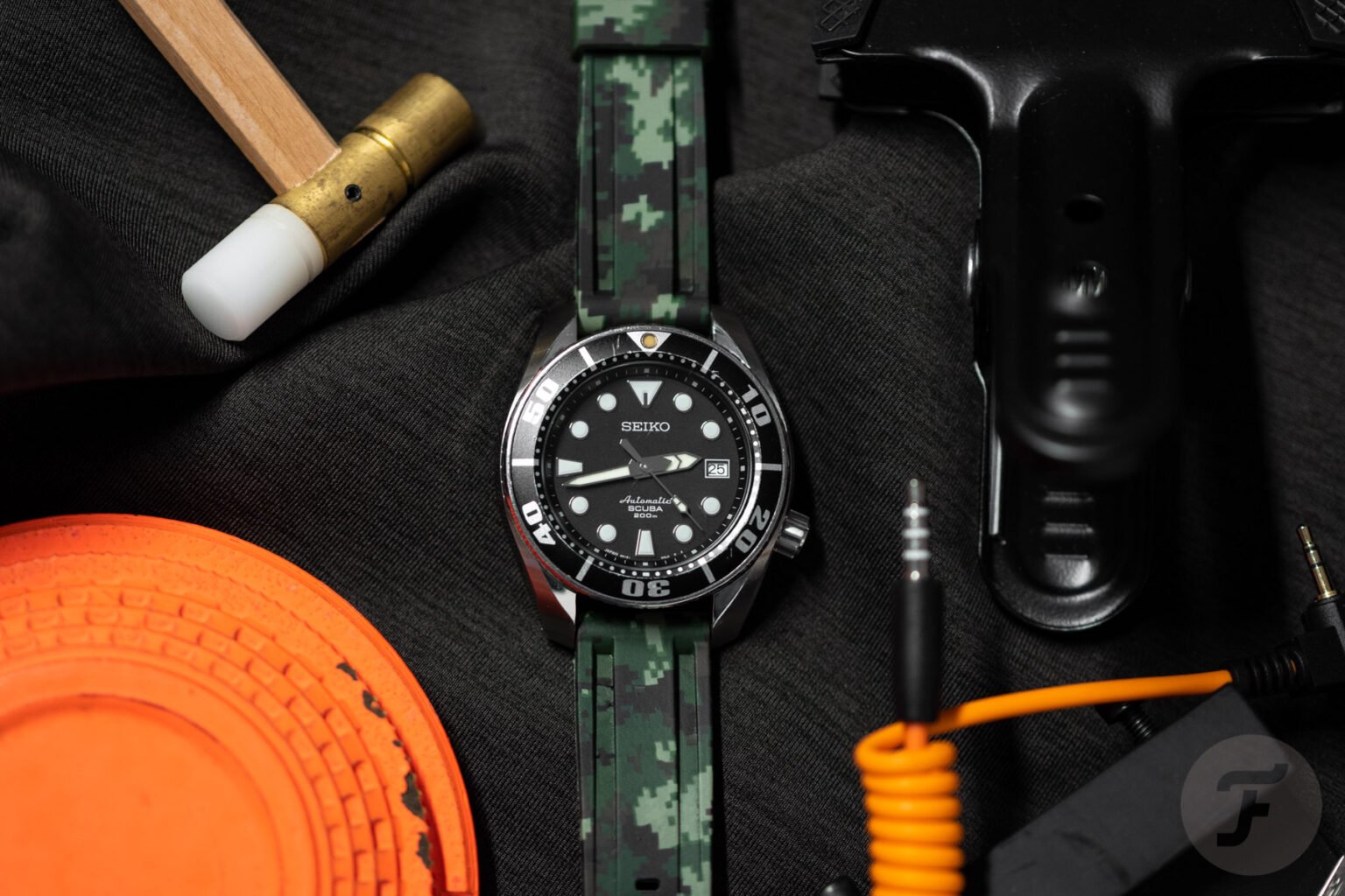 【F】 Strap Check: My Seiko Sumo On A Perfect Rubber Camo Strap