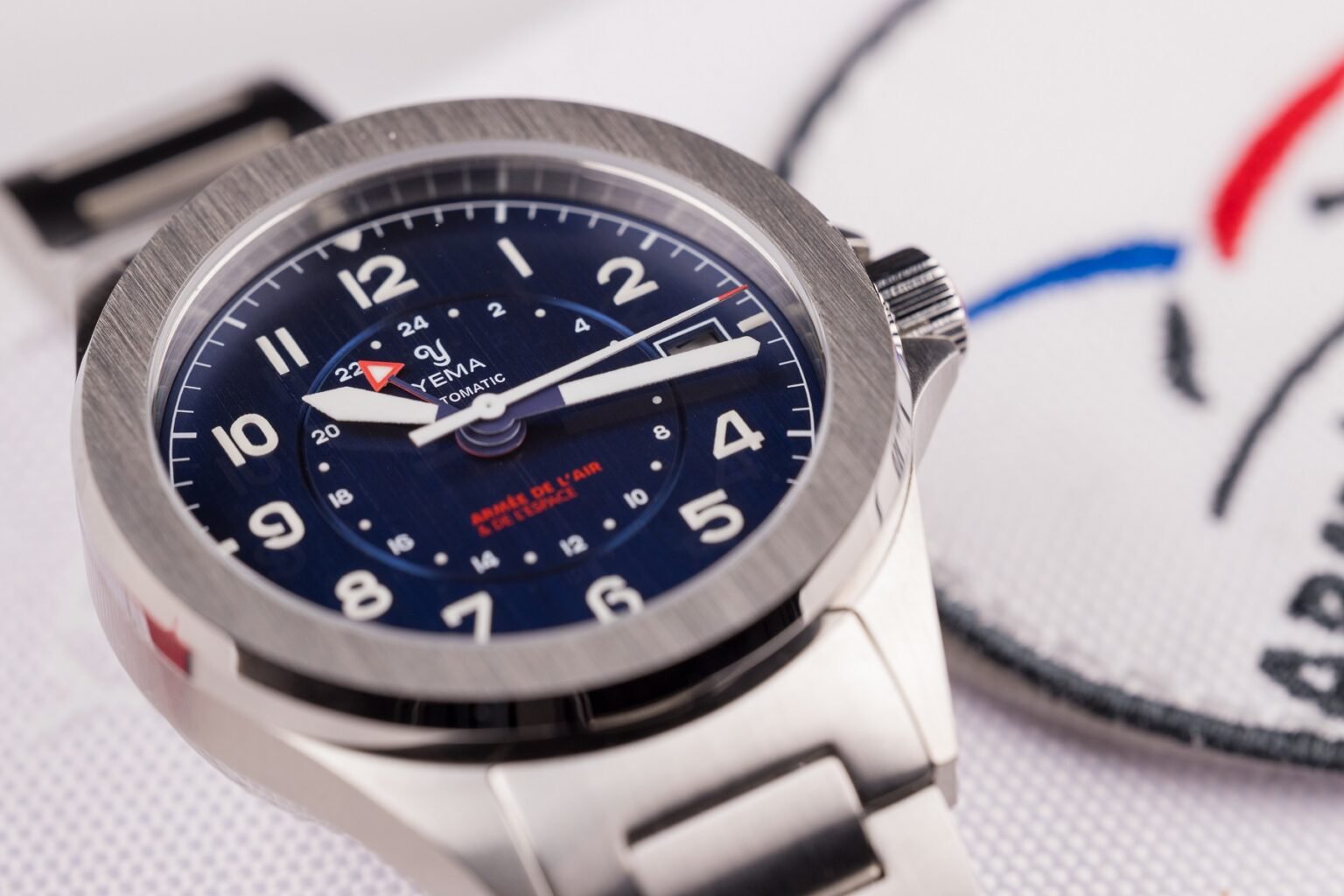 【F】 Yema Flygraf French Air & Space Force GMT Steel
