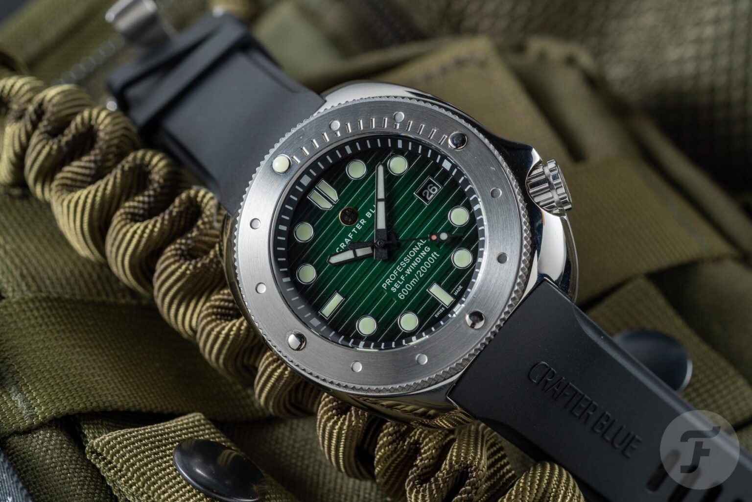 【F】Crafter Blue Introduces A Green-Dialed Hyperion Ocean Dive Watch
