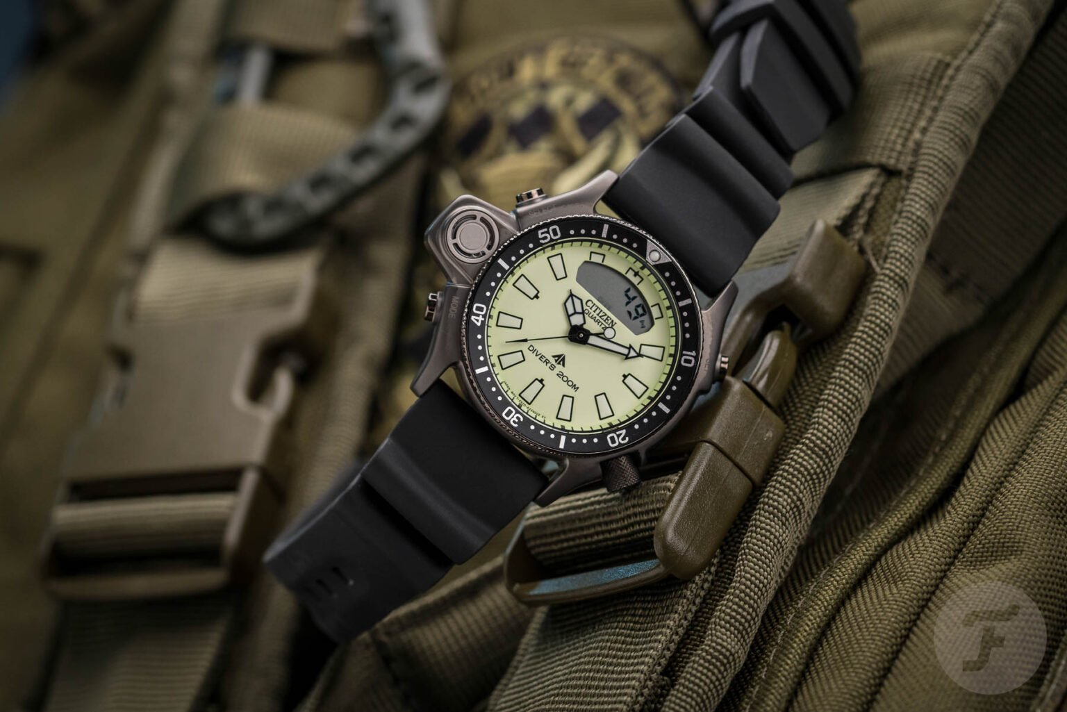 【F】 The Full-Lume Citizen Promaster Aqualand Depth Meter