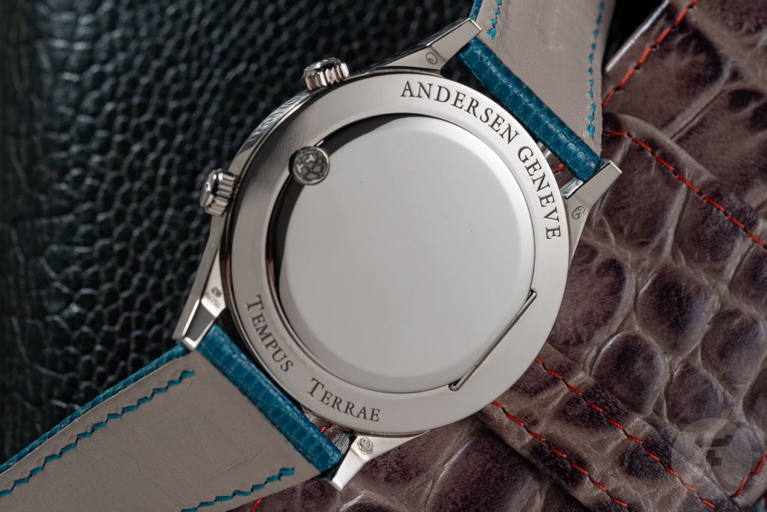 【F】 Andersen Genève Tempus Terrae With Aquamarine Bezel
