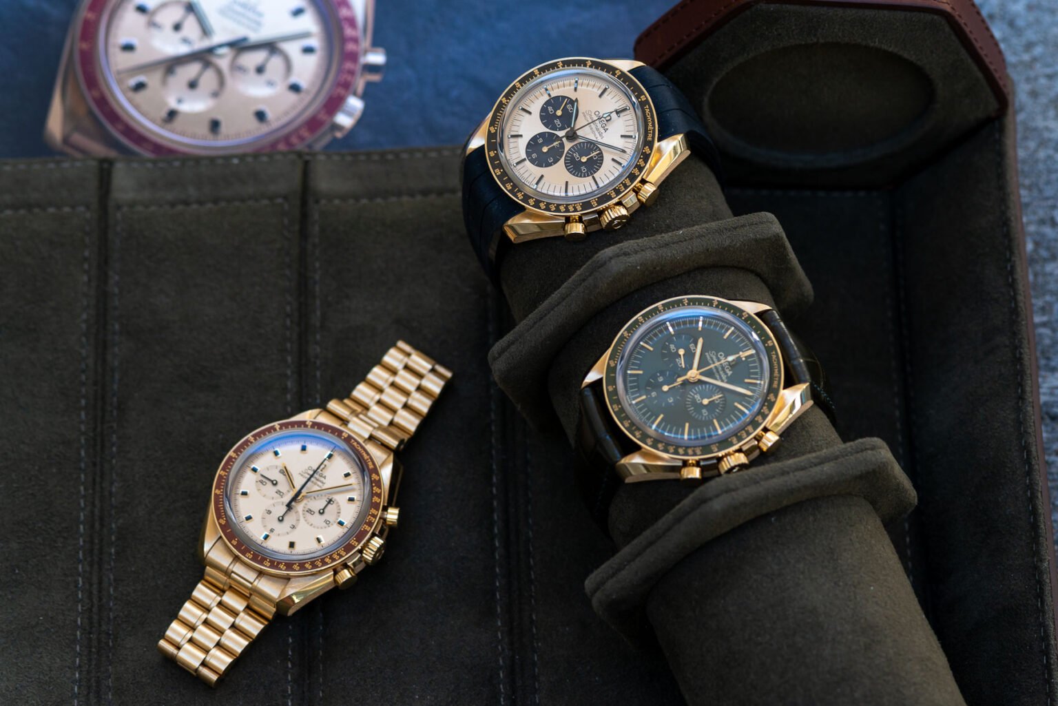 A New Omega Speedmaster Reverse Panda In Moonshine Gold