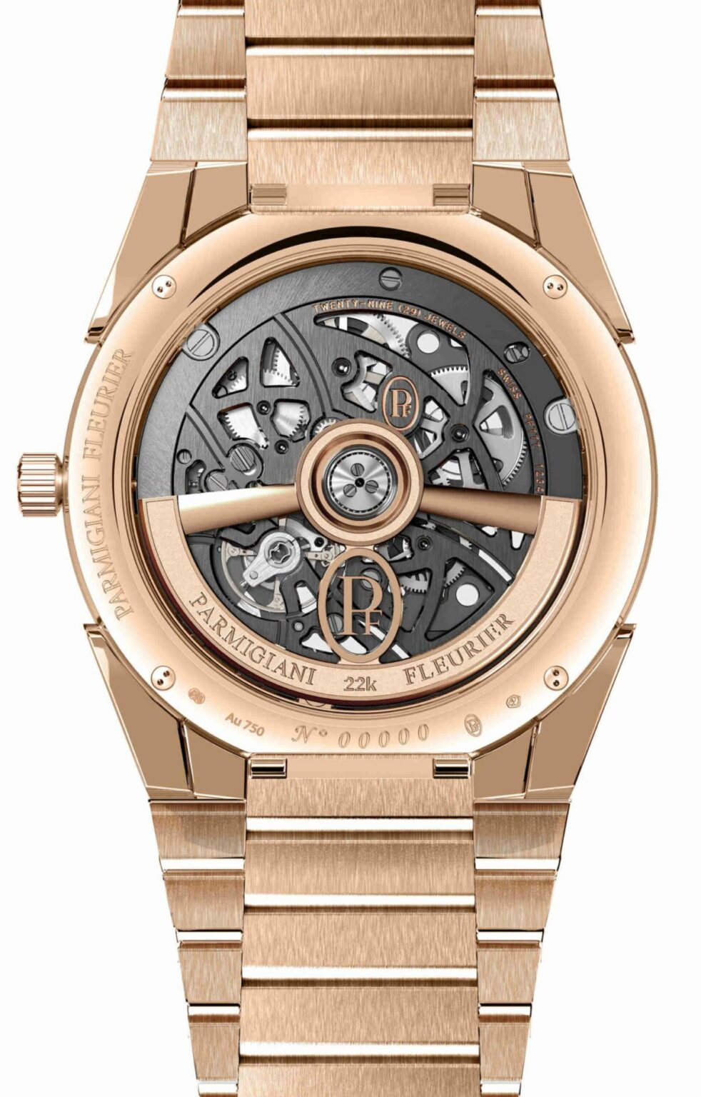 【F】 Parmigiani Fleurier's Dazzling Tonda PF Skeleton Rose Gold
