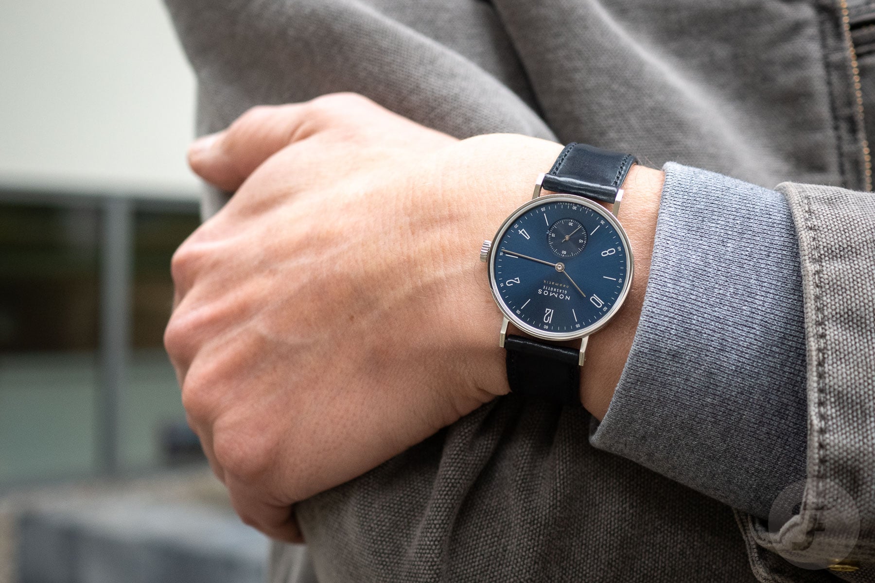 【F】 New: NOMOS Glashütte Tangente Neomatik Blue Gold
