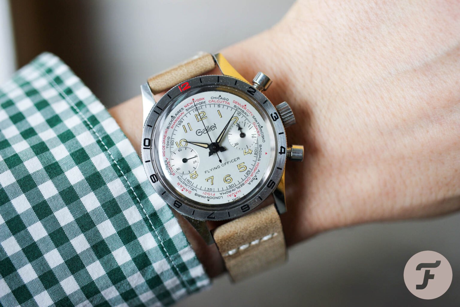 【F】 #TBT The Late Gallet Flying Officer With Landeron 149