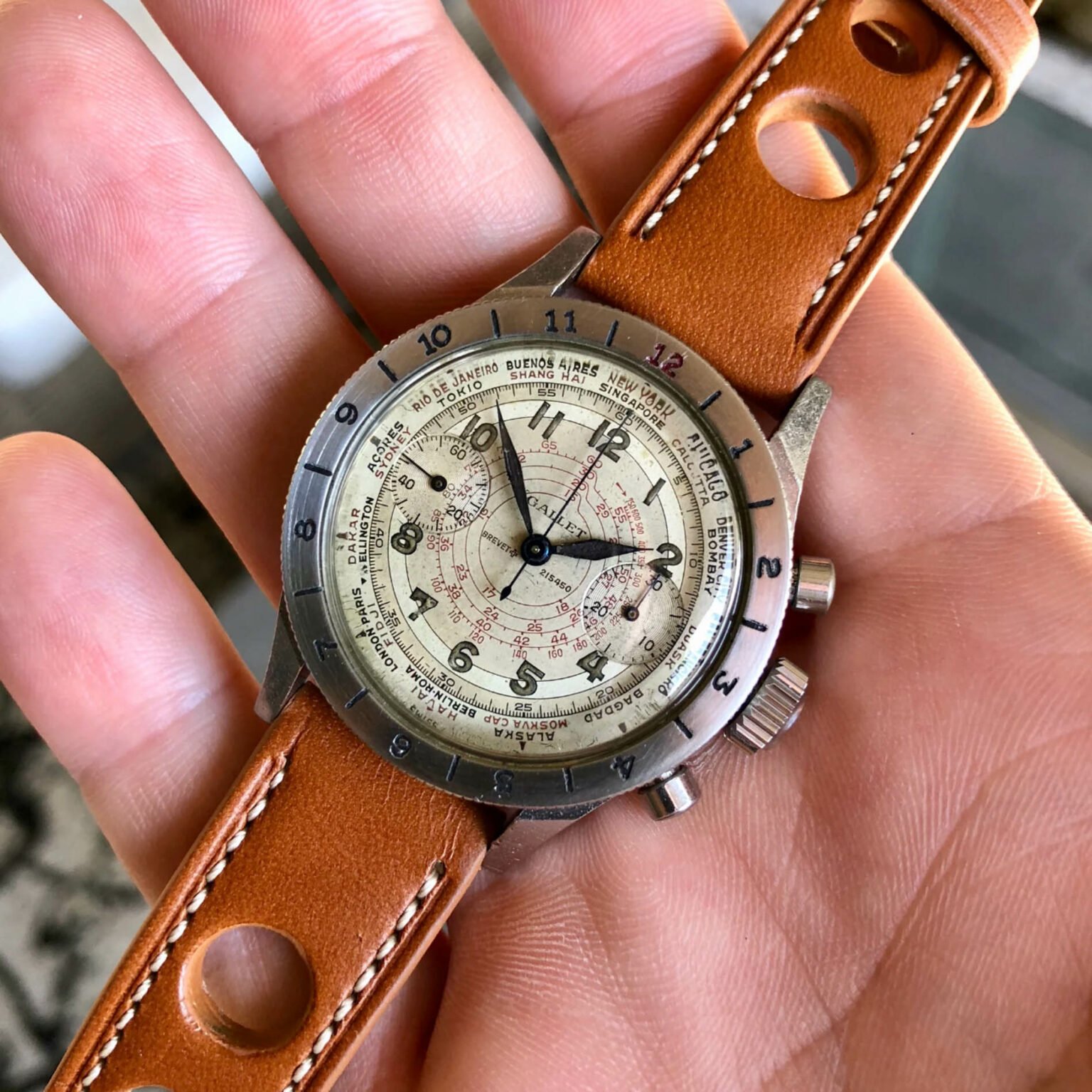 【F】 #TBT The Late Gallet Flying Officer With Landeron 149
