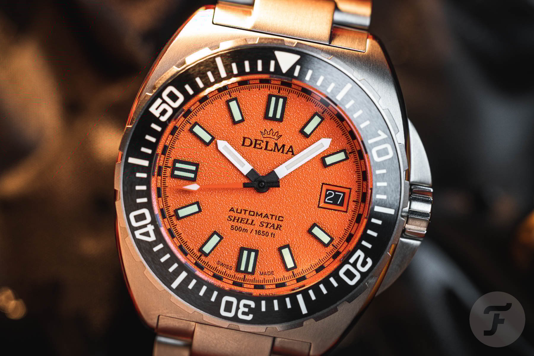 【F】 Hands-On: The New Delma Shell Star Titanium Dive Watch