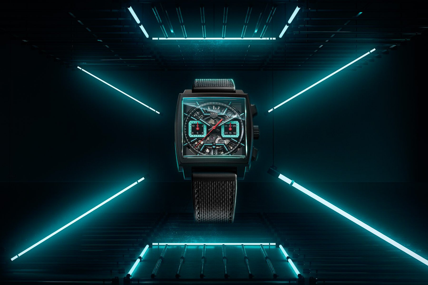 【F】 New TAG Heuer Skeleton-Dial Monaco Watches