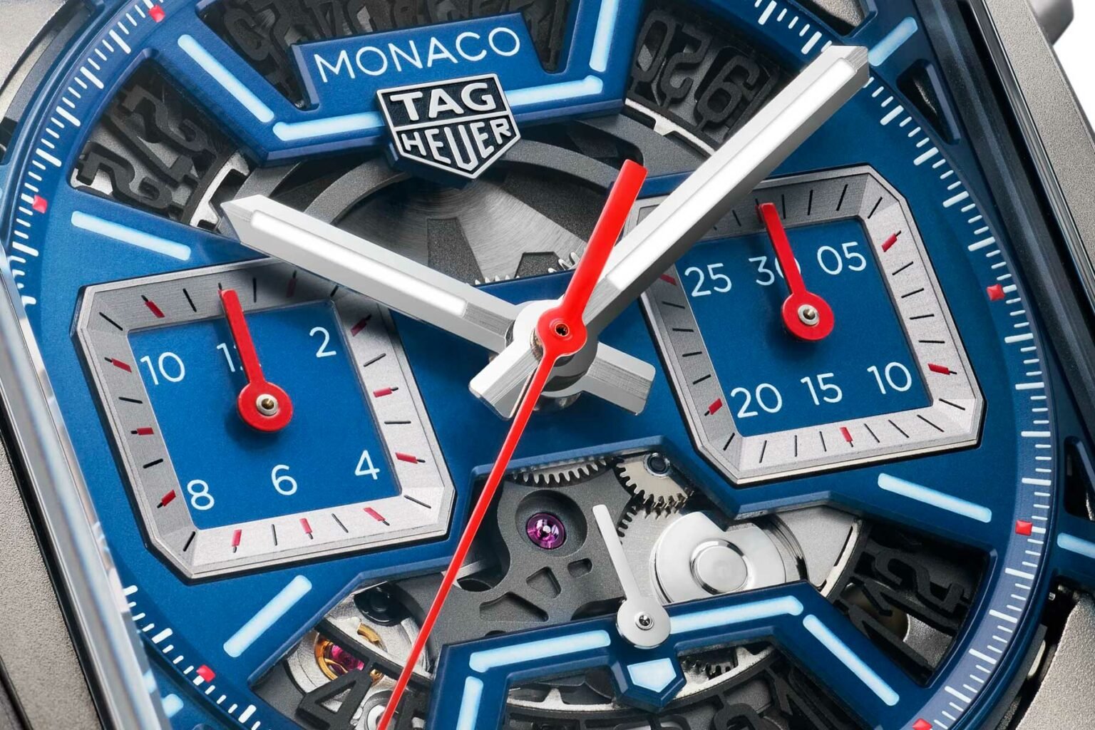 【F】 New TAG Heuer Skeleton-Dial Monaco Watches