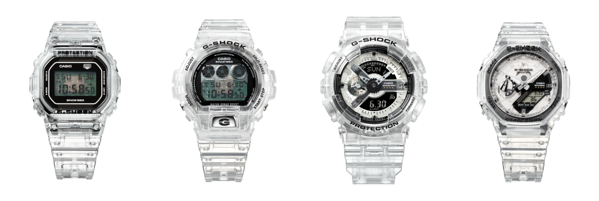 【F】 G-Shock Introduces The 40th Anniversary Clear Remix Line