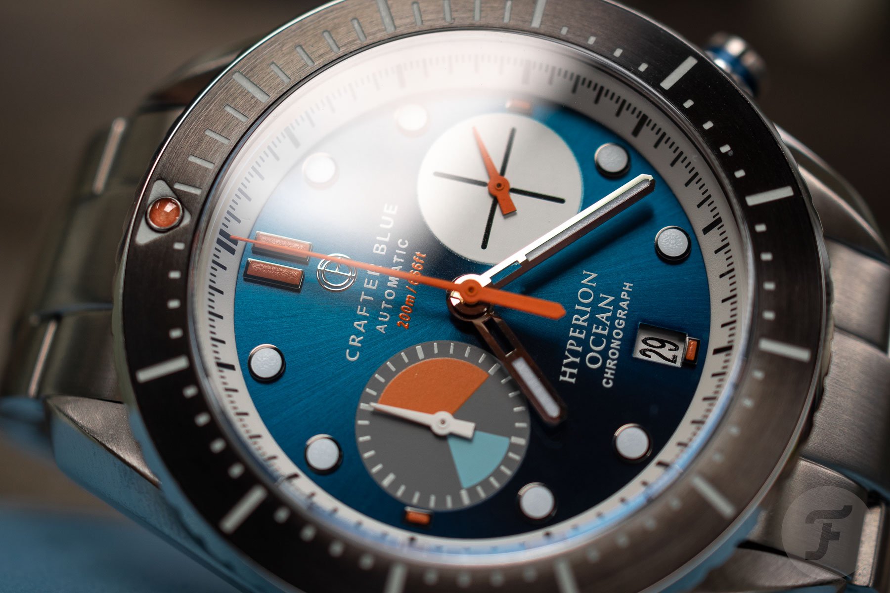 【F】 Crafter Blue Hyperion Ocean Chronograph Arctic Blue