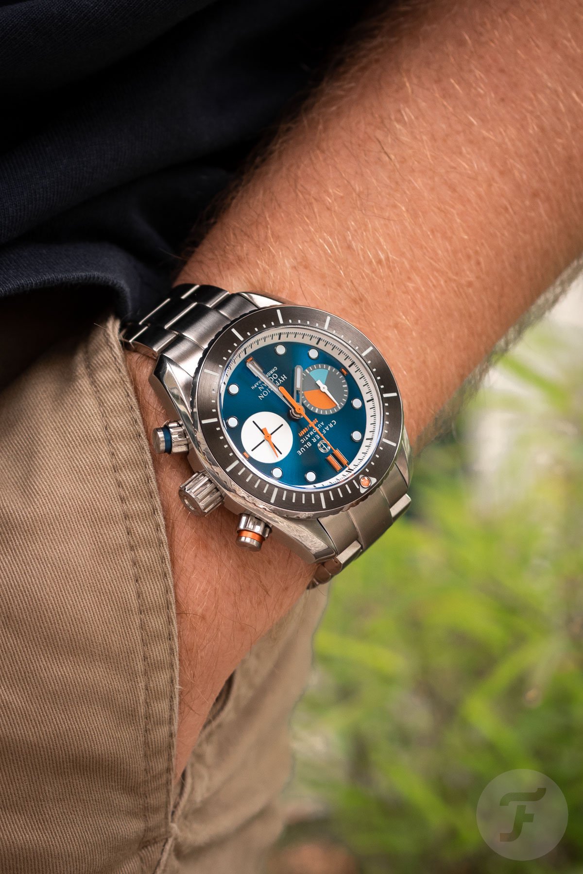 【F】 Crafter Blue Hyperion Ocean Chronograph Arctic Blue