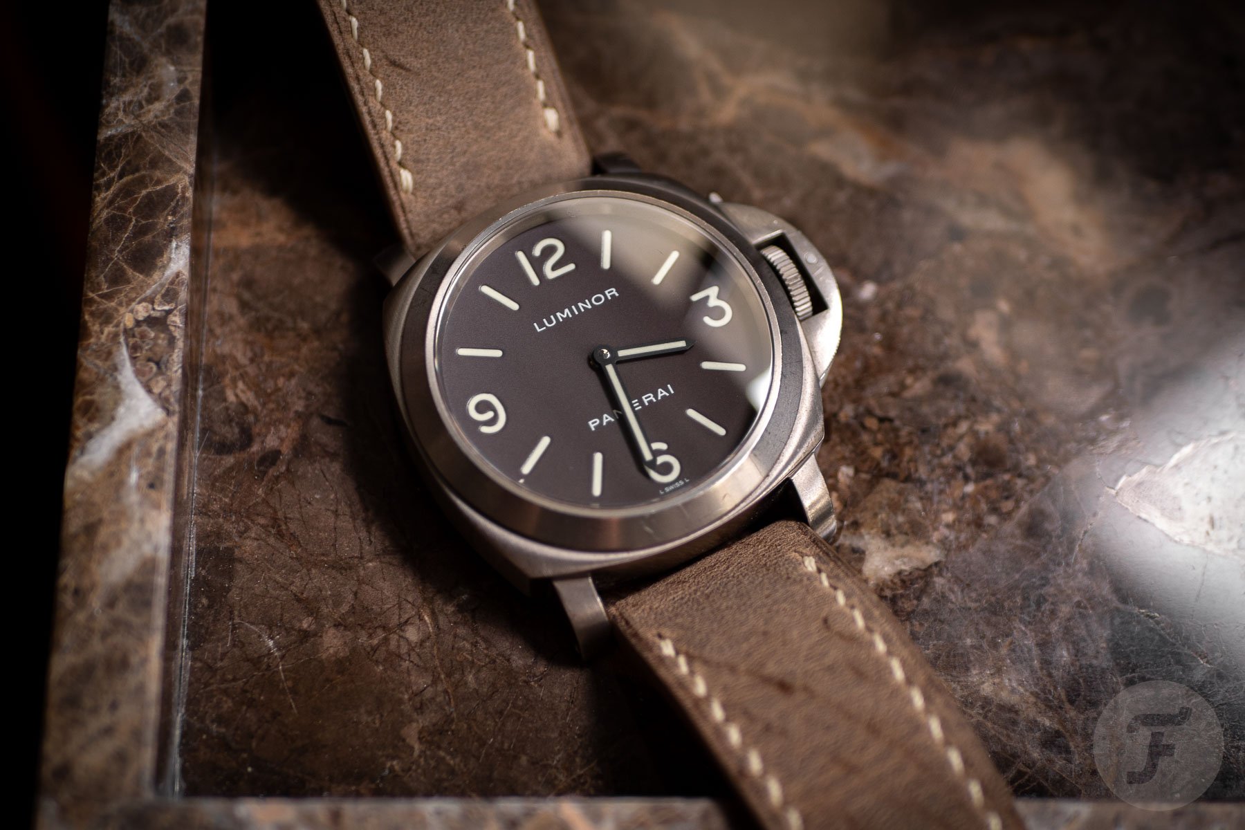 【F】 A Titanium Panerai With A Delicious Coffee-Brown Dial