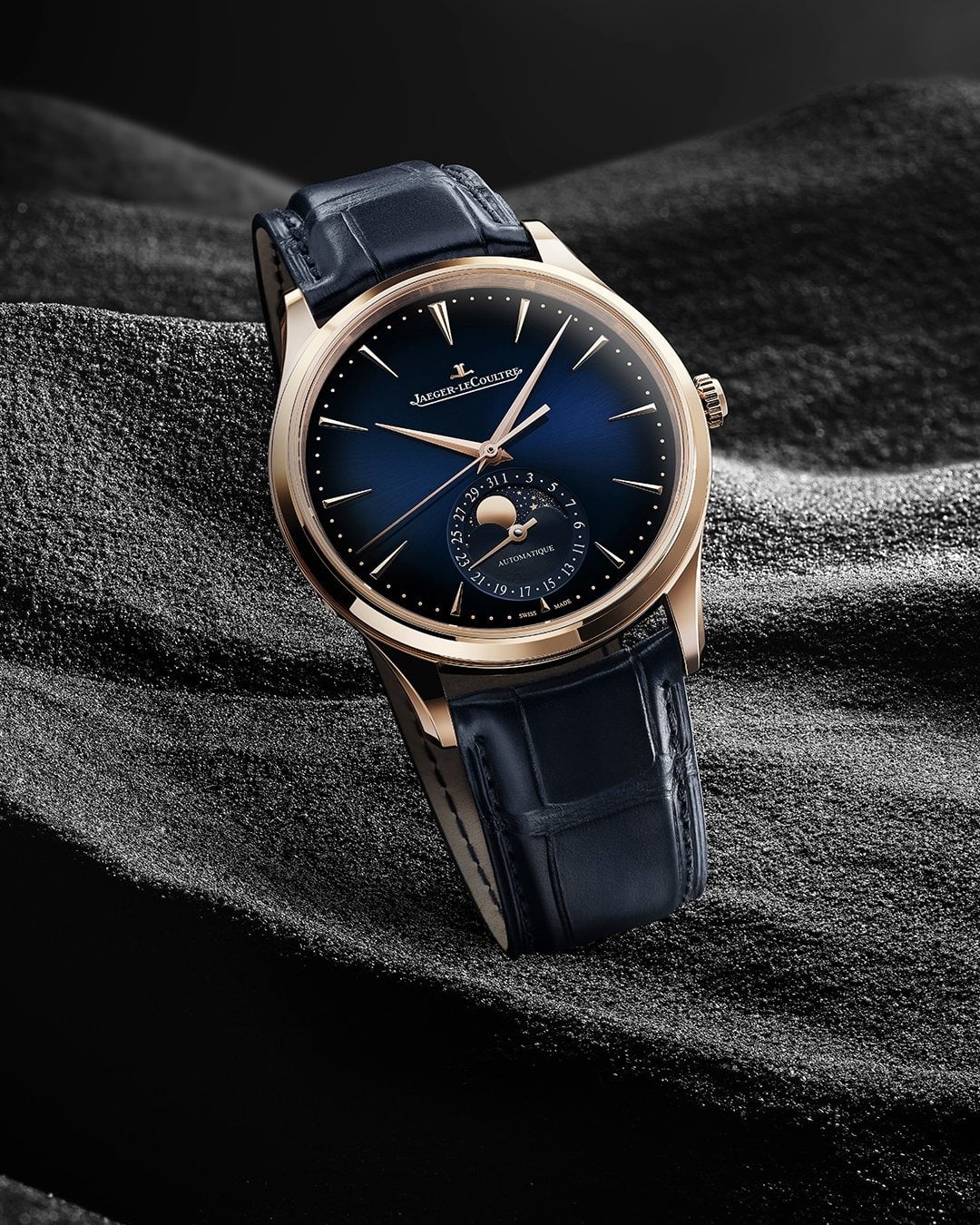 【F】 New: Jaeger-LeCoultre Master Ultra Thin Moon In Pink Gold