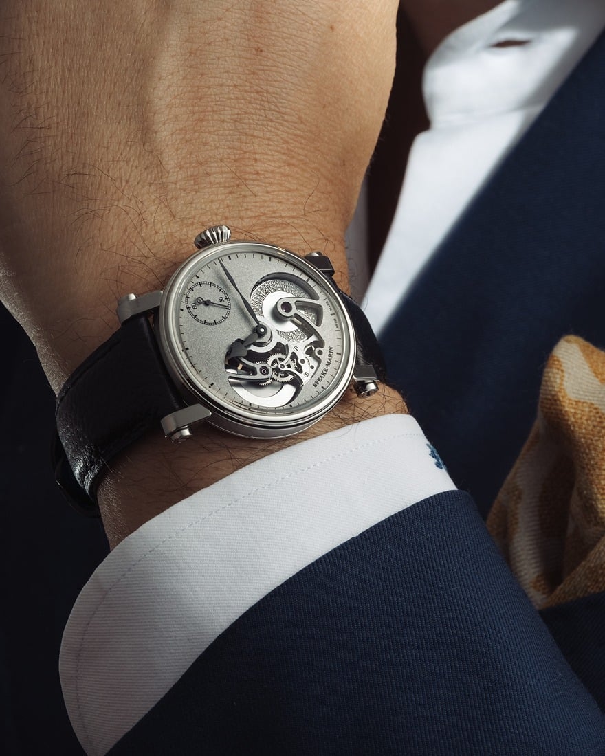 New: Speake Marin Openworked Sandblasted In Titanium Or Gold