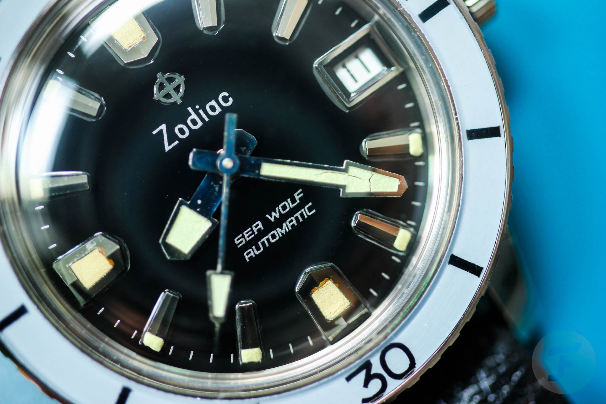 【F】 #TBT NOS Zodiac Sea Wolf Automatic With Shovel Hands