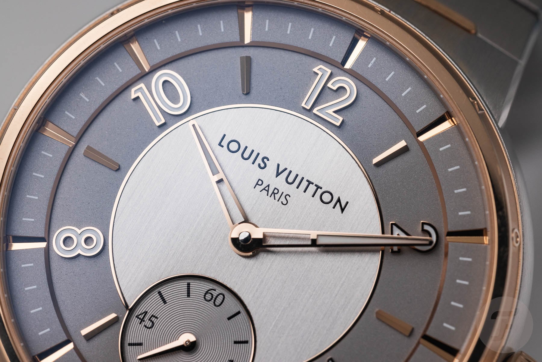 【F】 Louis Vuitton Tambour Automatic 40mm Steel & Rose Gold