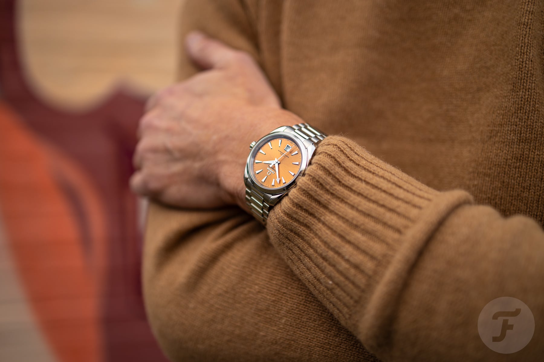 【F】 The Omega Seamaster Aqua Terra Shades Saffron