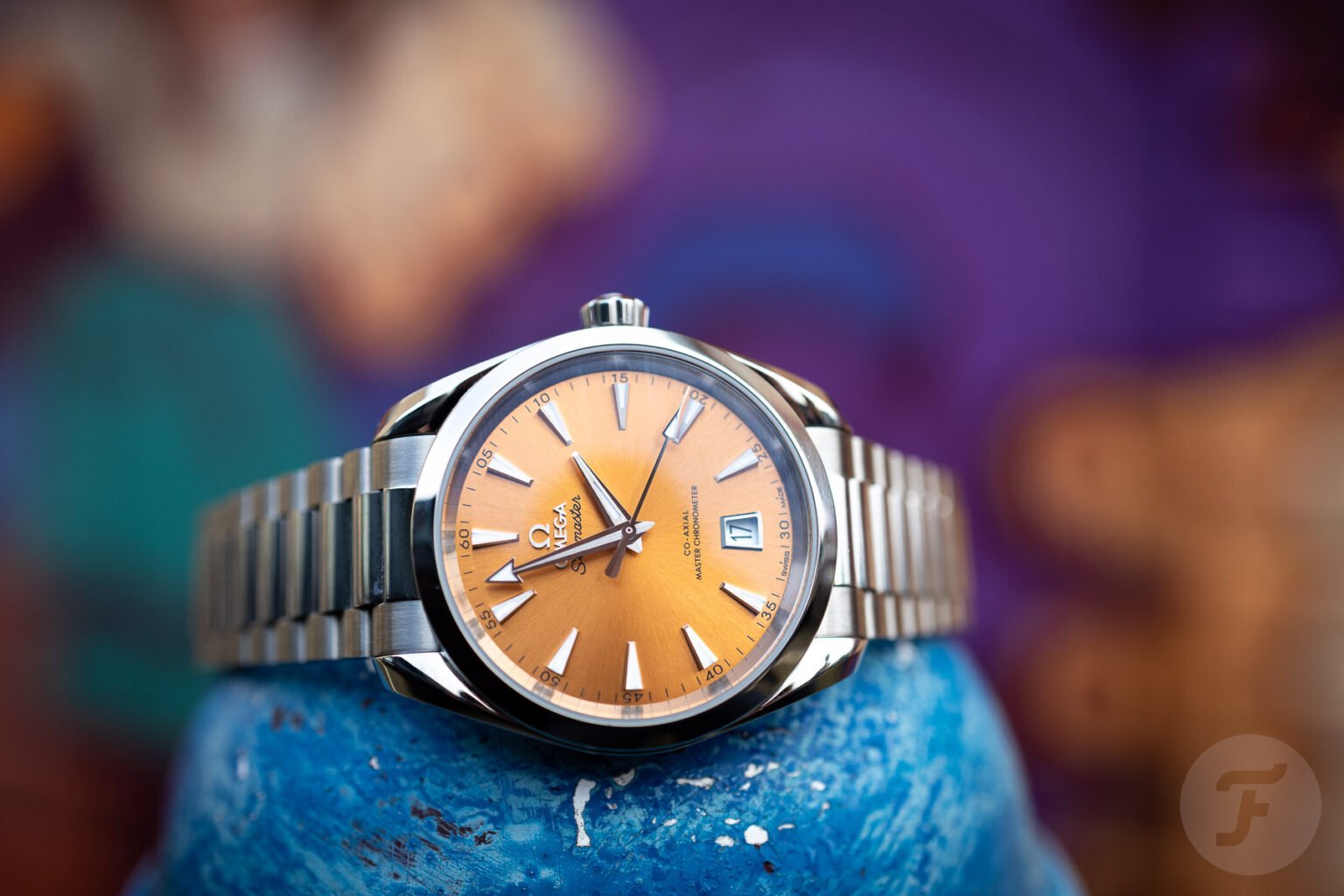 【F】 The Omega Seamaster Aqua Terra Shades Saffron