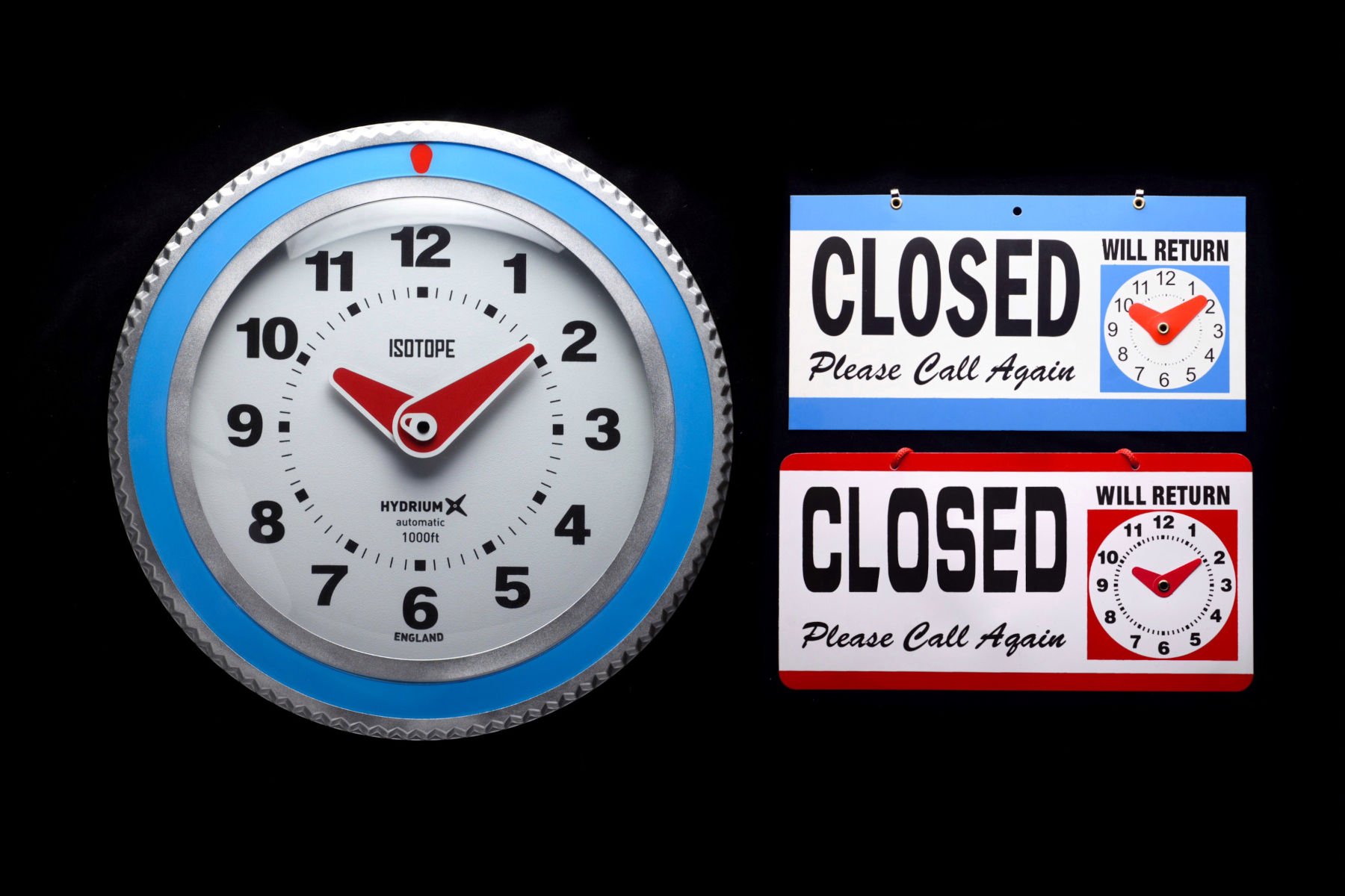Isotope Launches HydriumX Will Return Red & Wall Return Clock