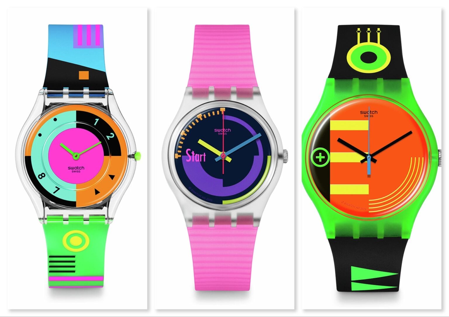 【F】 Six New Swatch Neon Watches